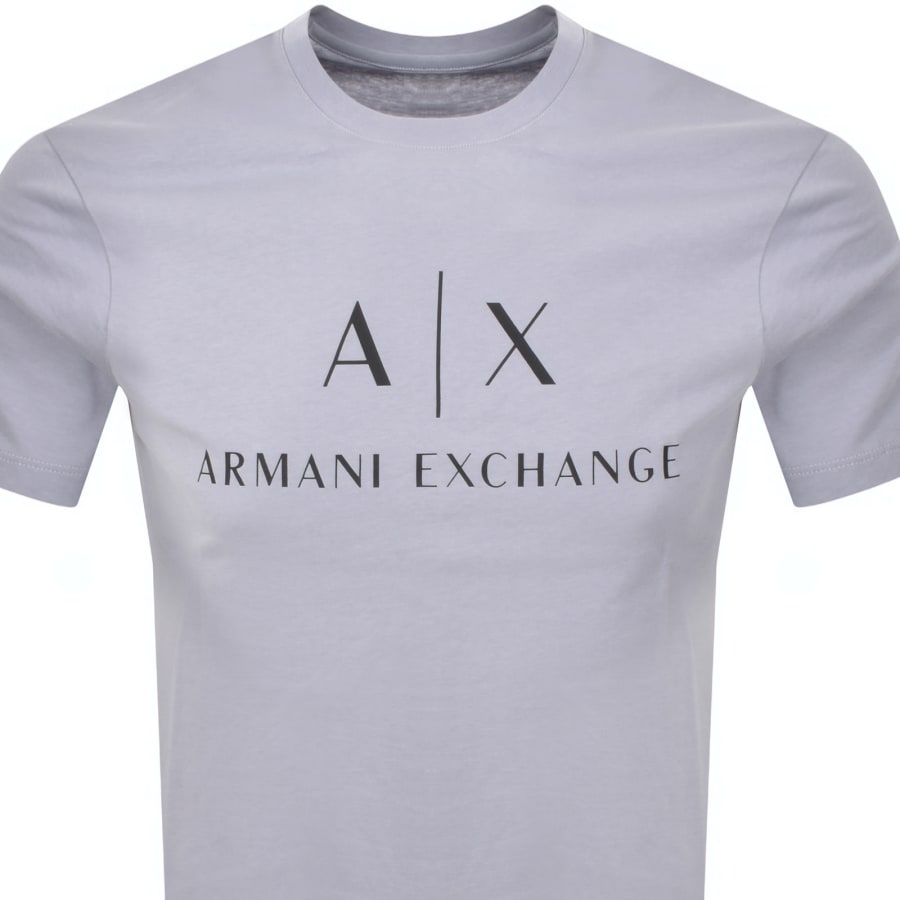 Armani Exchange Slim Fit Logo T Shirt Purple | Mainline Menswear